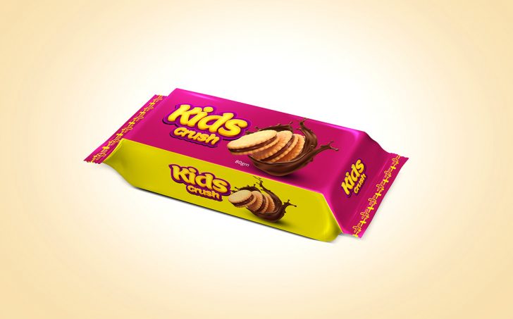 Free Small Biscuit Packet Mockup - Free Package Mockup