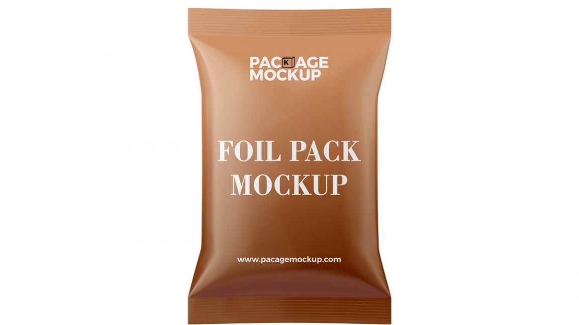 Free 3D Packet Mockup - Free Package Mockups