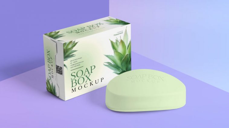 Free Handmade Soap Bar Package Mockup - Package Mockups