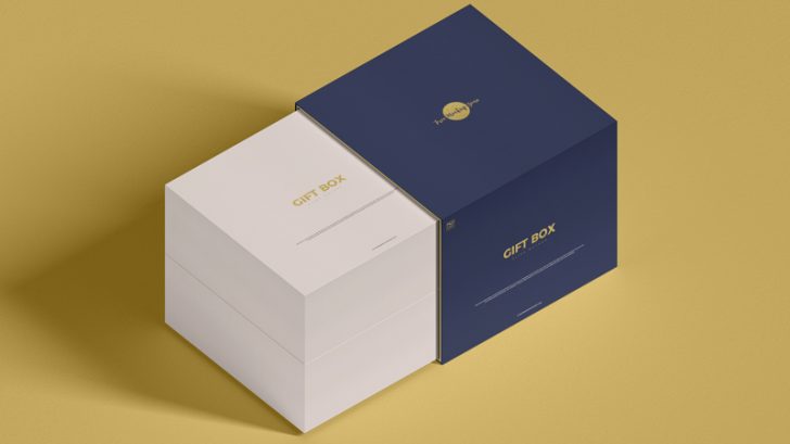 Free Rectangle Slide Box Mockup - Free Package Mockups