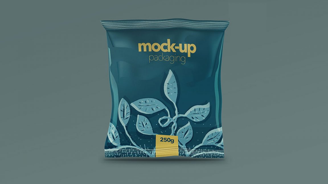Free 3D Packet Mockup - Free Package Mockups