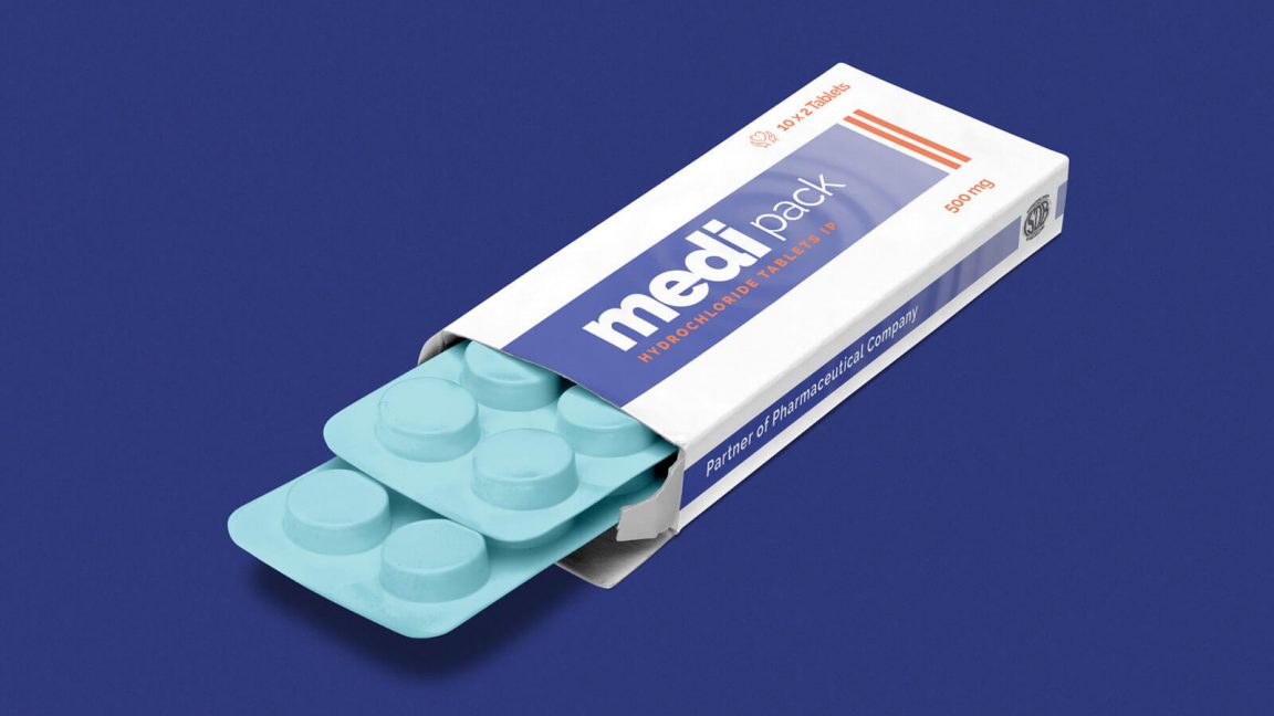 Free Die Cut Unfolded Box Packaging Mockup Set for Presenting Design