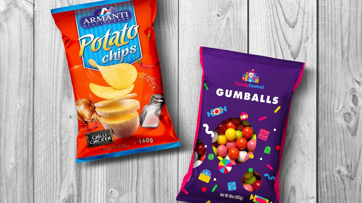 Chips Foil Packet Mockup PSD - Free Package Mockups