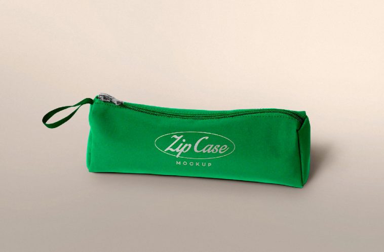 Free Pencil Case Bag Mockup PSD – Realistic School Bag Template - Free ...