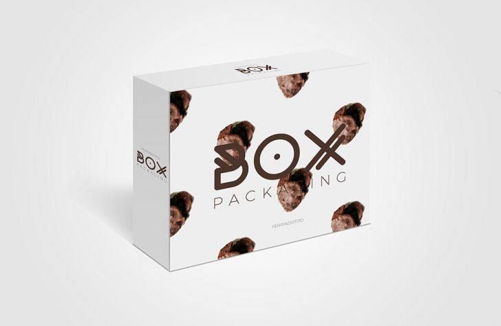 Free Side View Packaging Box Mockup - Package Mockup