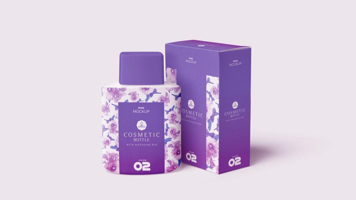 Skin Care Lotion Bottle Mockup - Free Package Mockups