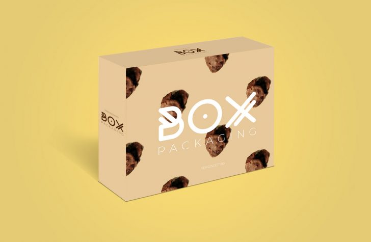 Free Side View Packaging Box Mockup - Package Mockup
