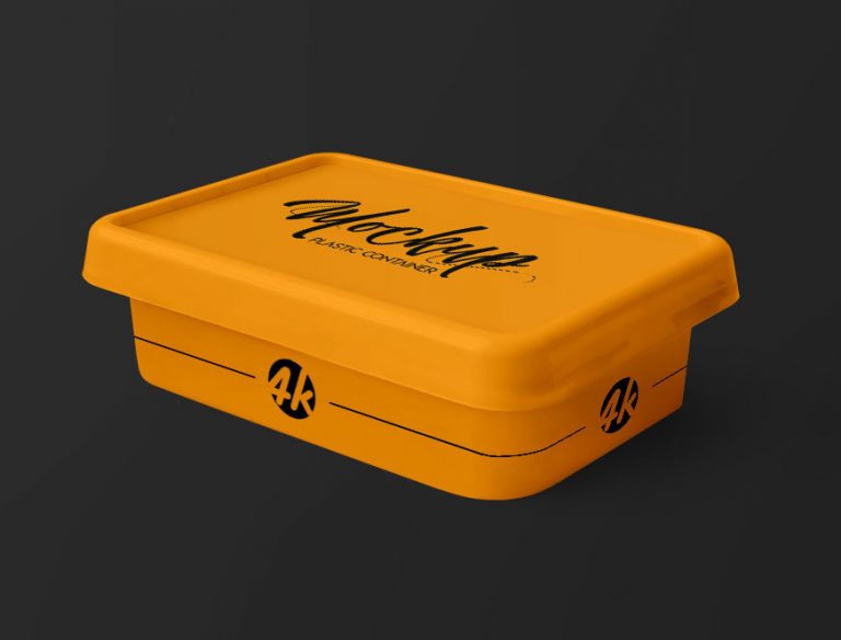 Free Plastic Container MockUp - Free Package Mockup
