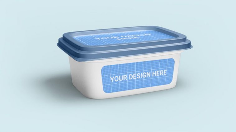Free Ice Cream Tub Mockup - Free Package Mockups