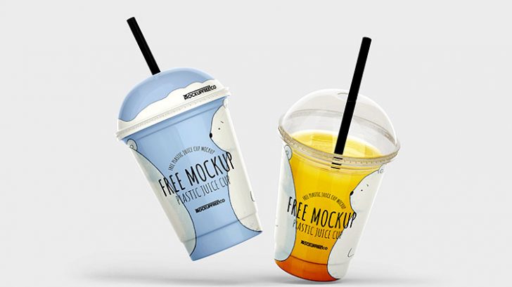 Free Disposable Milkshake Cup Mockup - Free Package Mockups
