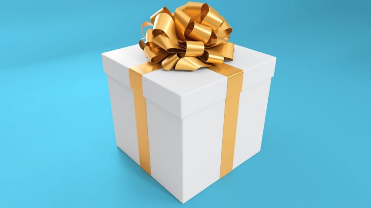 Free Gift Wrapping Paper Mockup - Free Package Mockups