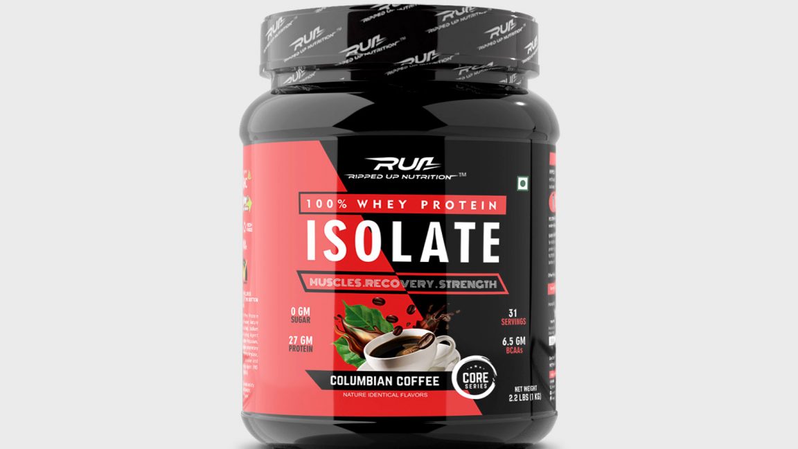 Free Protein Supplement Powder Bottle Mockup PSD - Free Package Mockups