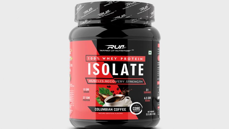 Free Protein Supplement Powder Bottle Mockup PSD - Free Package Mockups