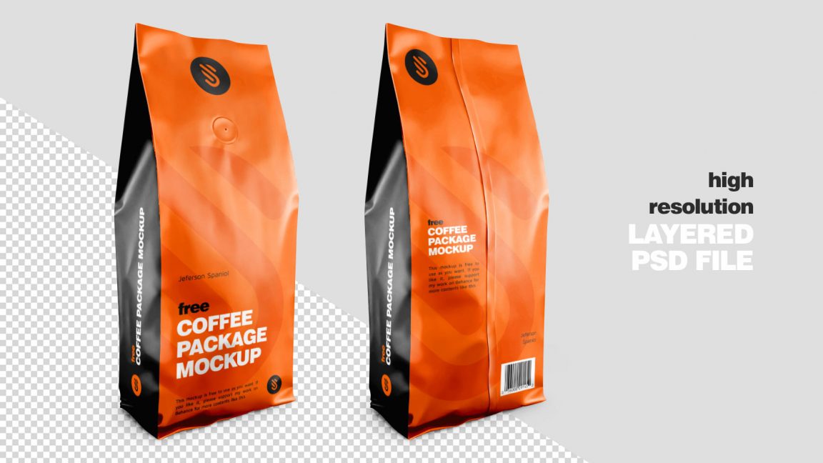 Free Glossy Universal Bag Mockup for Packaging - Free Package Mockups