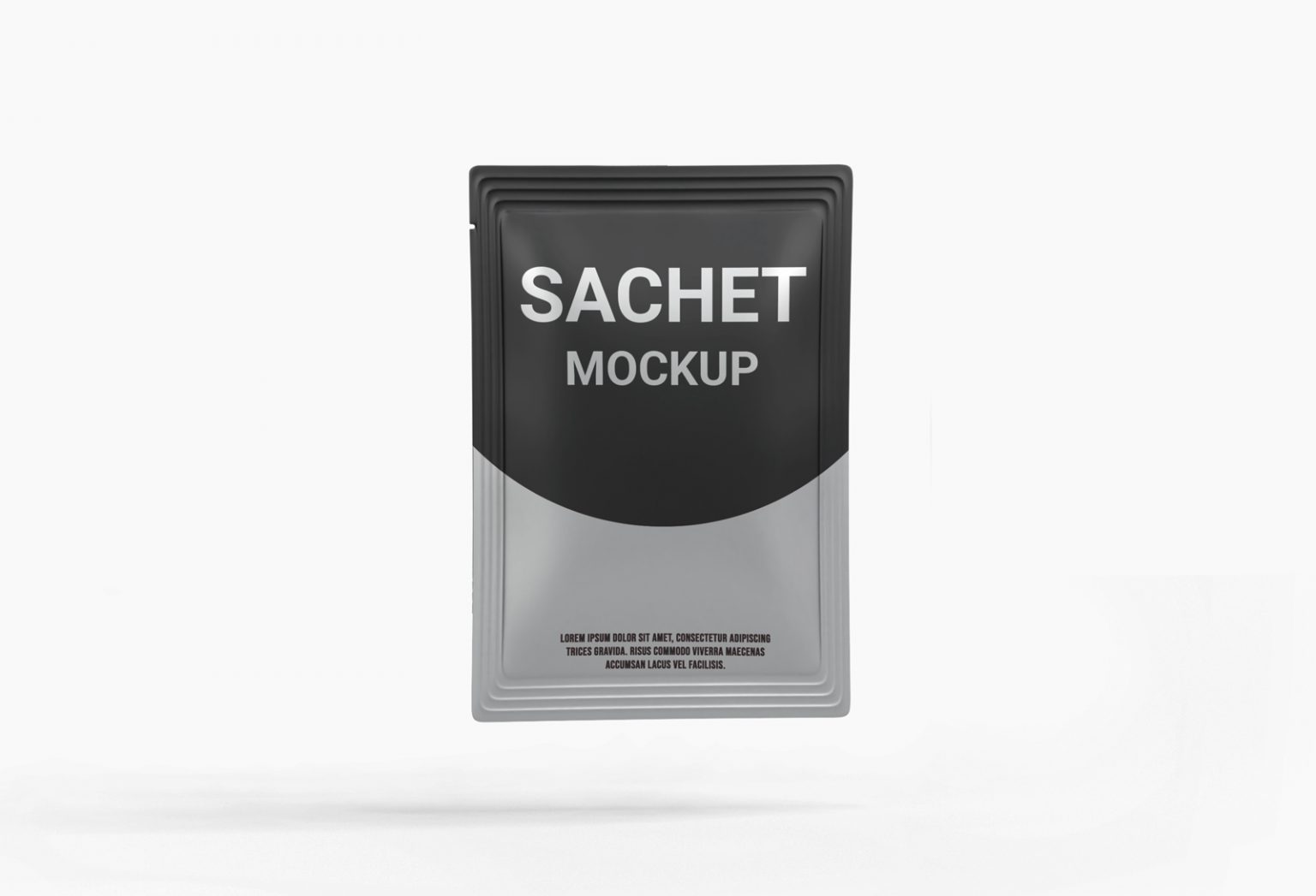 Free Side Seal Pouch Sachet Packet Mockup - PacageMockup