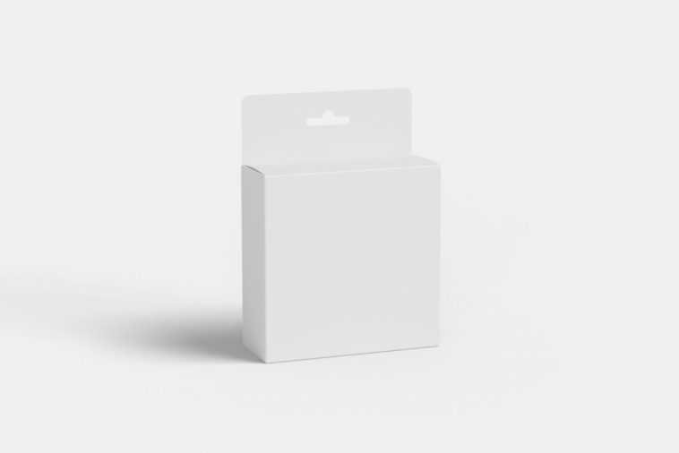 Hanging Packaging Box Mockup PSD free - Free Package Mockup
