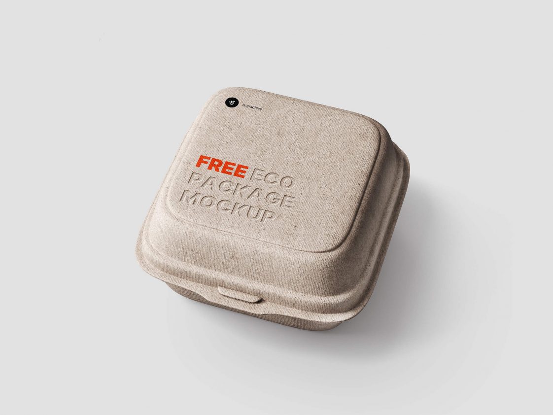 Food Container Free Eco Package Mockup - PacageMockup
