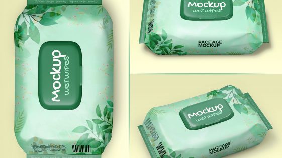 Wet Wipes Packaging Mockup - Free Package Mockups
