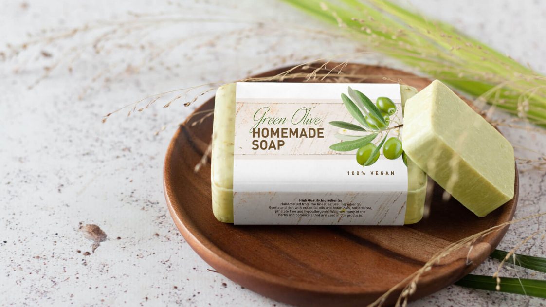 Free Organic Homemade Soap Wrapper Mockup - Package Mockups