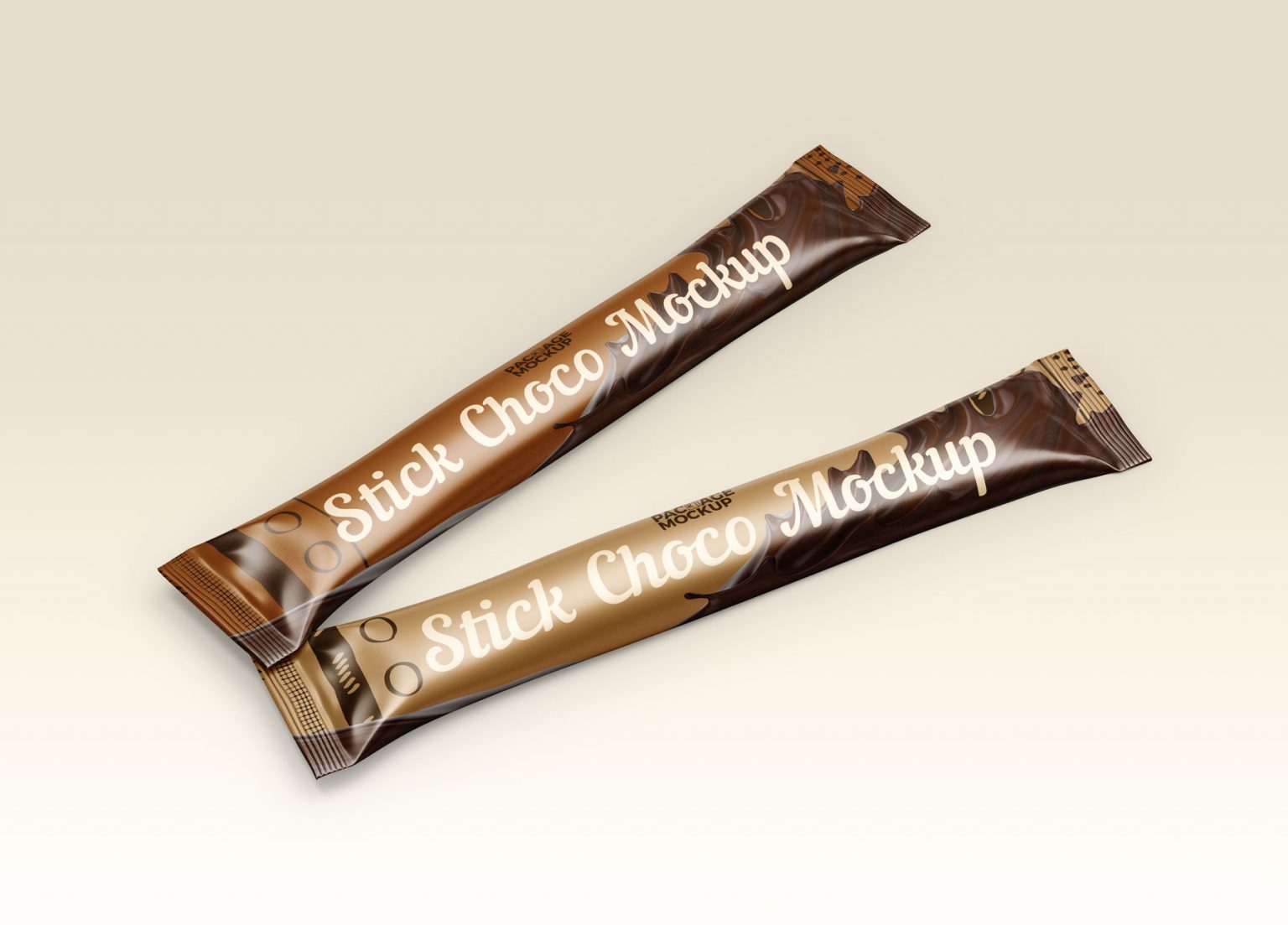 Stick Sachet Packaging Mockup Set - Free Package Mockup