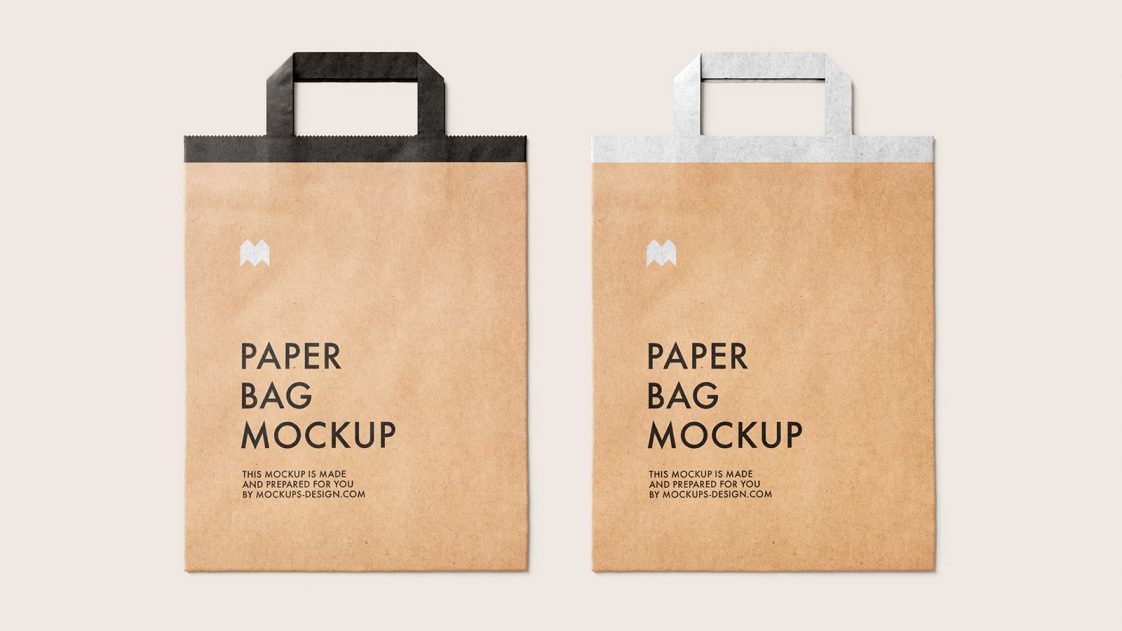 Free Kraft Paper Shopping Bag Mockup - Free Package Mockups