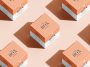 Free Square Boxes in grid layout mockup sets (6 angles) - Package Mockup