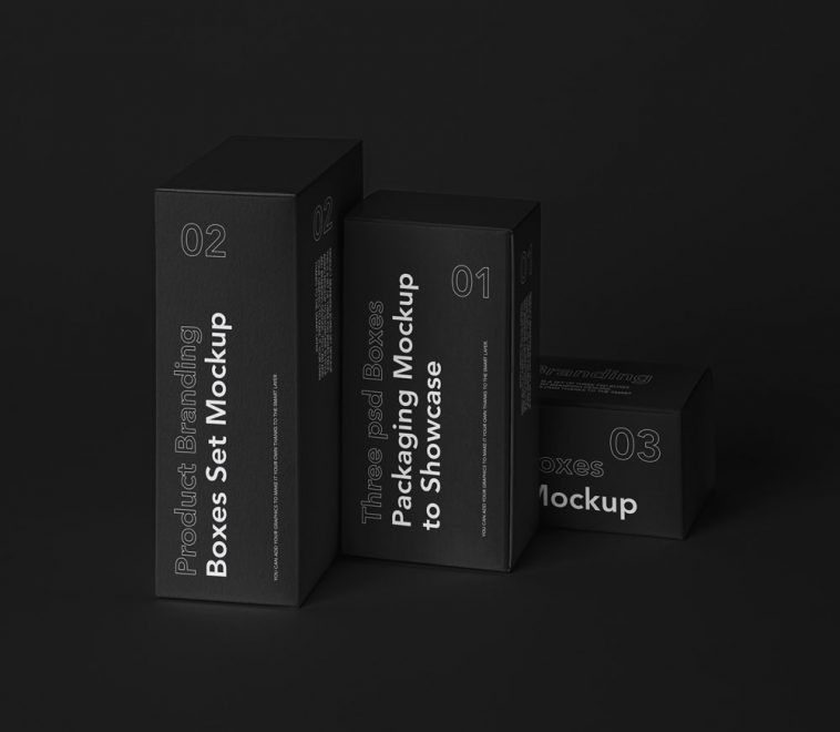 Product Branding Box Mockup - Free Package Mockup