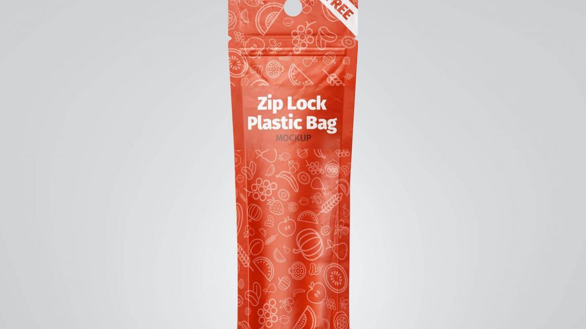 Free Zip Pouch Bag Mockup - Free Package Mockups