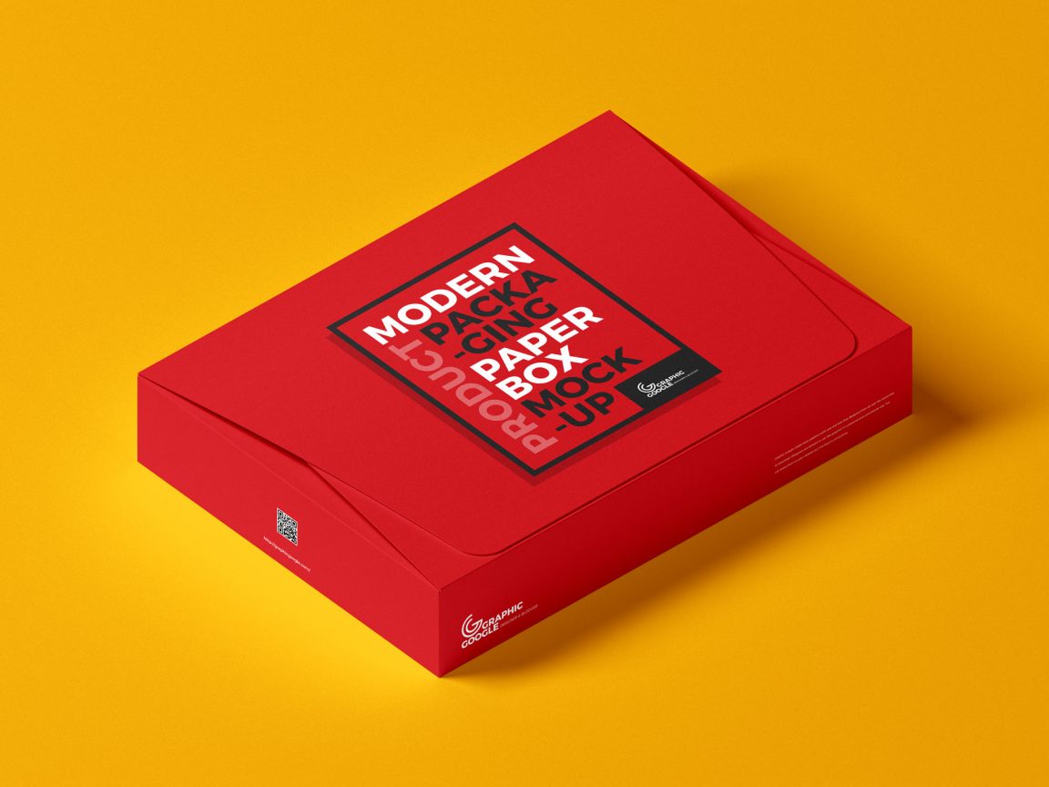 Free Modern Product Packaging Paper Box Mockup - Package Mockup