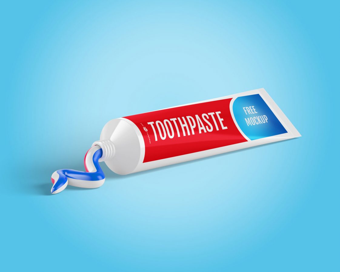 Free Toothpaste Packaging Box Mockup, Tube Mockup set - Package Mockup