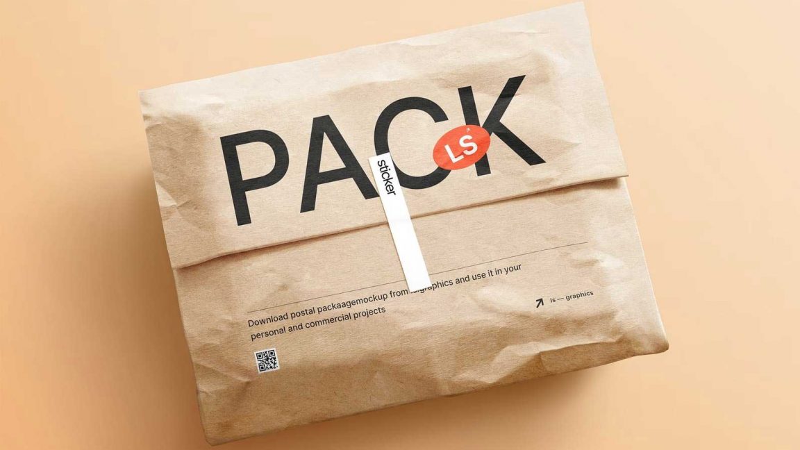 Free Shipping / Poly-Mailer Bag Mockup set - Package Mockups