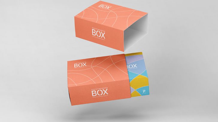 Free Rectangle Slide Box Mockup - Free Package Mockups