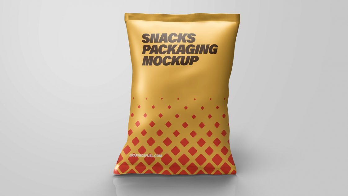 Chips Snack Packaging Bag Mockup - Free Package Mockups