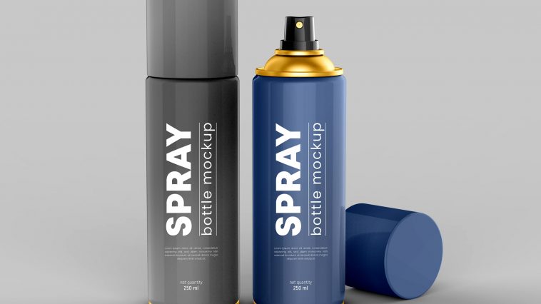 Free Aerosol Spray Can Mockup - Free Package Mockups