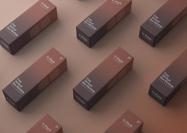 Free Free Vertical Box Grid Mockup - Free Package Mockup