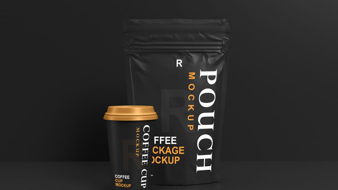 Free Window Pouch Almond Packaging Mockup - Free Package Mockups