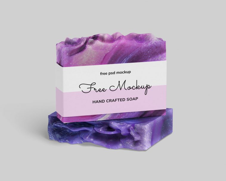 Free Costume shaped Handmade Soap Mockup - Package Mockup