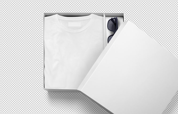 Free Apparels Gift Box Mockup - PacageMockup
