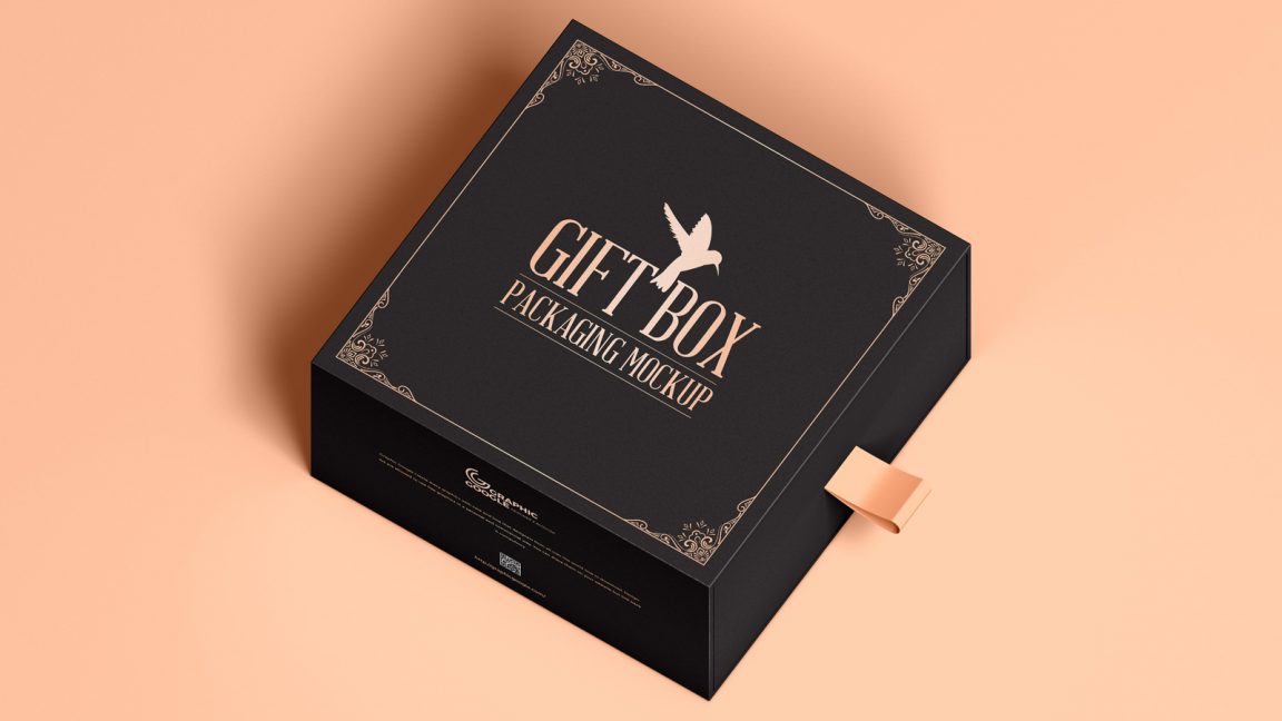 Free Luxury Slide Gift Box Mockup 3 Set - Free Package Mockups