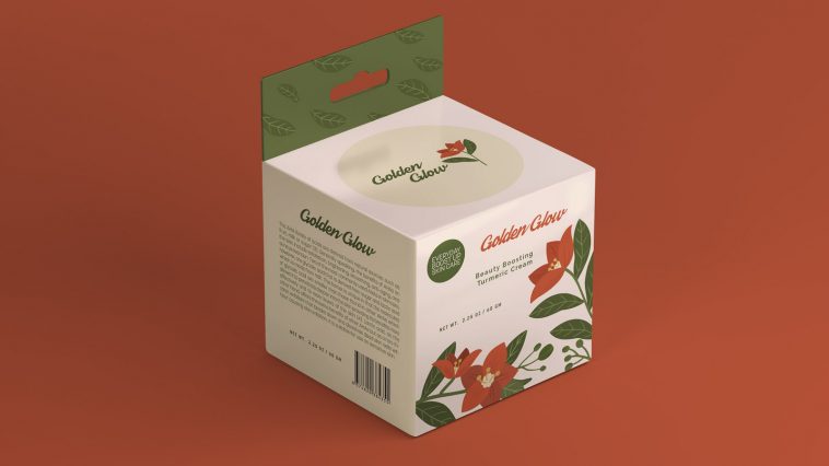 Free Slim Hanging Packaging Box Mockup - Free Package Mockups