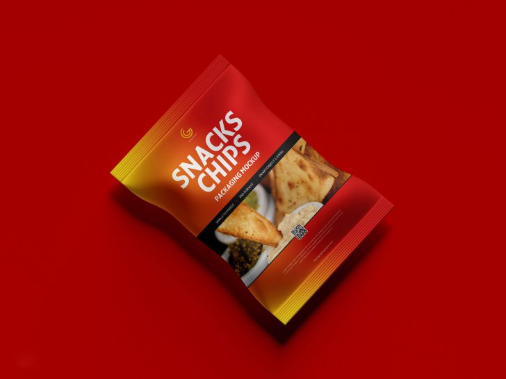 Snacks Chips Packaging Mockup - Free Packaging Mockup