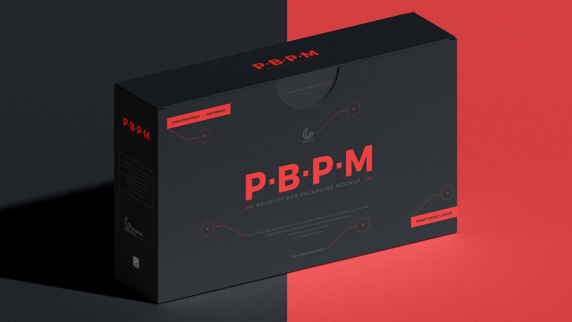 Free Electronics Box Packaging Mockup - Free Package Mockups