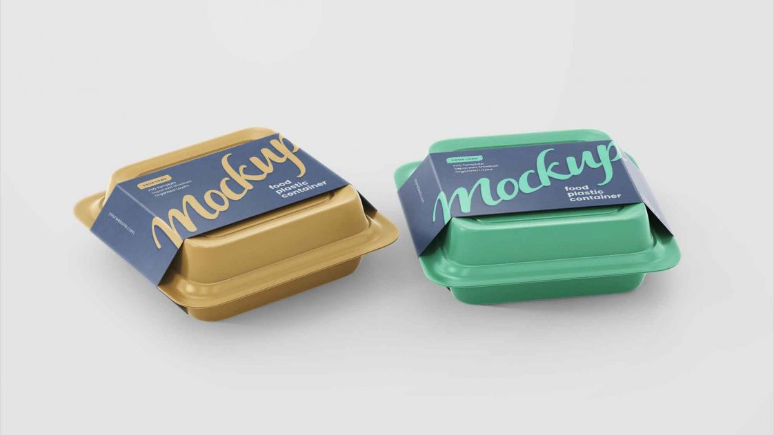 Free Disposable Food Packaging Mockup - Free Package Mockups