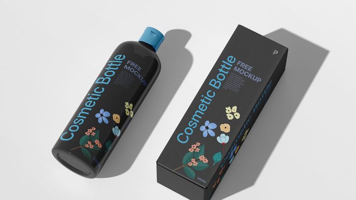 Skin Care Lotion Bottle Mockup - Free Package Mockups