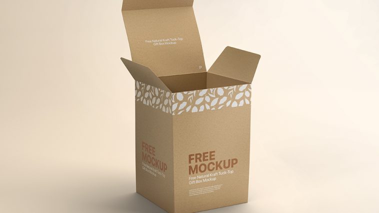 Free Tuck Top Box Mockup - Free Package Mockups