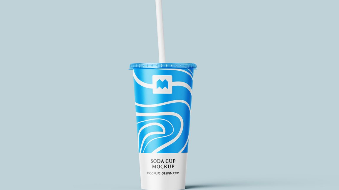 Free Paper Soda Cup Mockup set - Free Package Mockups