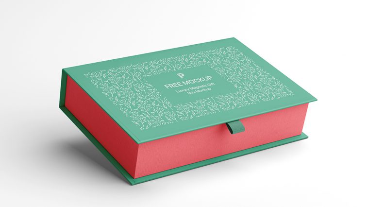 Free Luxury Slide Gift Box Mockup 3 Set - Free Package Mockups
