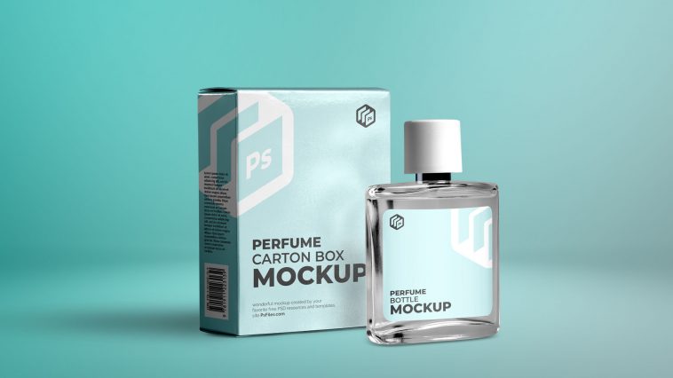 Free Perfume Packaging mockup - Free Package Mockups