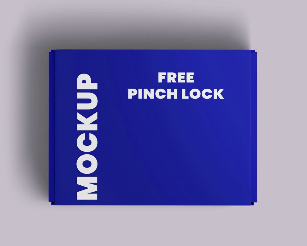 Pinch Lock Box Mockups set - Free Package Mockup
