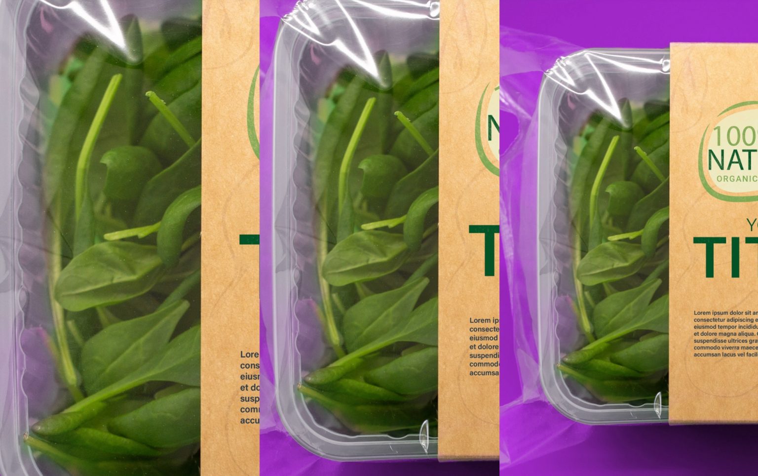 Spinach Packaging Mockup - Package Mockup